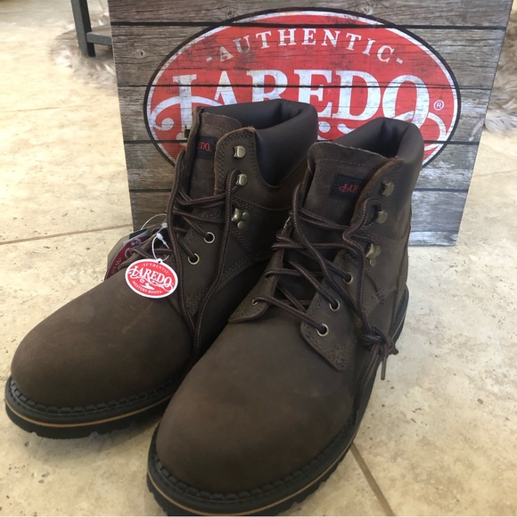 Laredo | Shoes | Nwt 45 Mens Laredo Laceup Work Rider Brown Boots ...